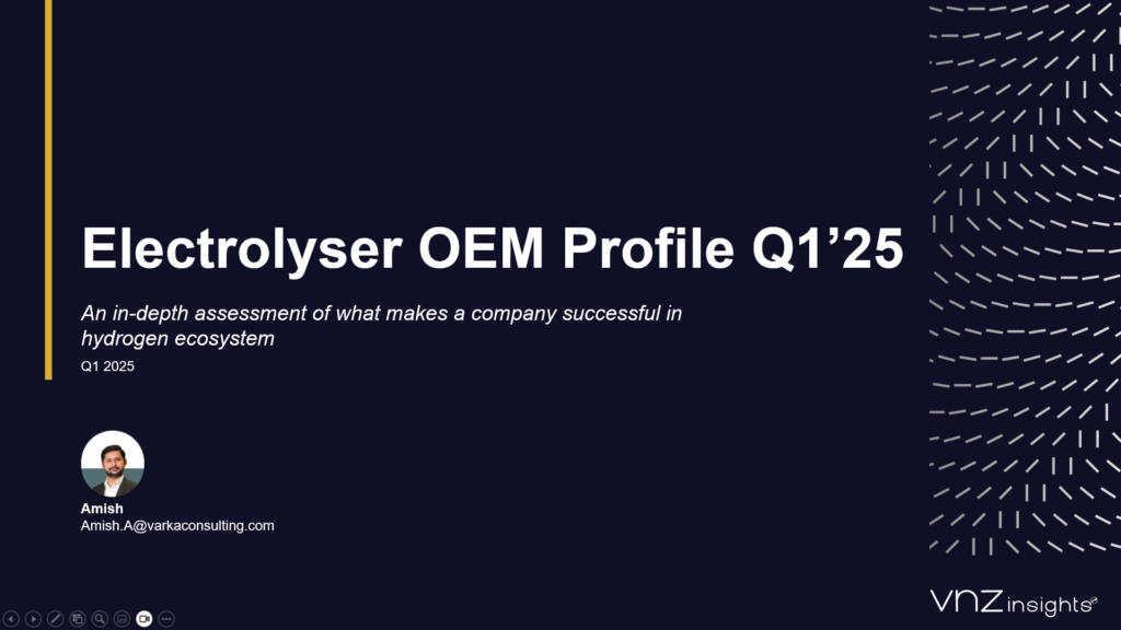 Electrolyser Leaderboard and Manufacturing Insights Q1 2025 – VNZ Insights